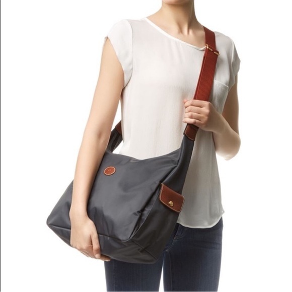 Longchamp | Bags | Longchamp Le Pliage Hobo In Brown | Poshmark